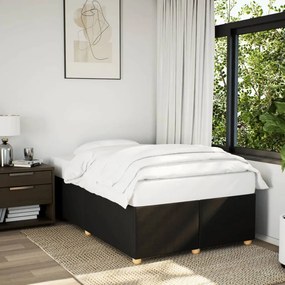 Rám postele bez matrací černá 120x190 cm textil 3284717