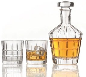 Karafa a 2 skleničky na whiskey - Sada 3 ks