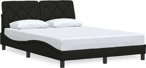 Rám postele bez matrace černý 120 x 200 cm textil 3310589