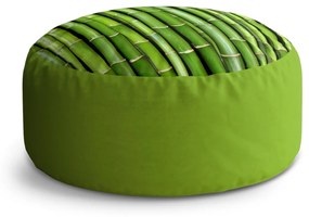 Sablio Taburet Circle Bambus: 38x48 cm