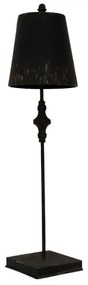 Černá stolní lampa s odřením Nikolaas – 20x75 cm