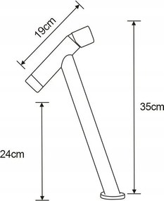 Umyvadlová baterie MAXMAX MEXEN ASTRO - černá - vysoká, 746910-70