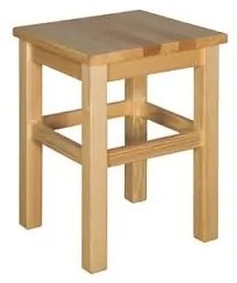 Drewmax KT258 - Dřevěná stolička v.45cm - Šedá