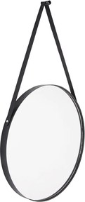 PRESENT TIME Kulaté zrcadlo Balanced Round – černé ∅ 47 cm