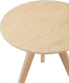 Přírodní dřevěný odkládací stolek Scandinavian - Ø 50*49cm