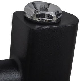 Žebříkový radiátor na ručníky - obloukový - ústřední topení - černý | 500x764 mm