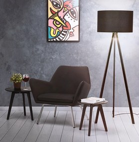 Kokoon Design Stojací lampa Trivet Barva: šedá/přírodní FL00350GRNA