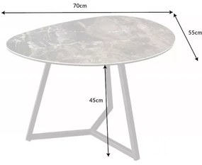Massive home | Konferenční stolek MARVELOUS TAUPE 70 CM keramika