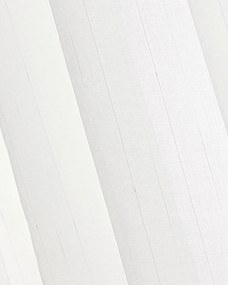 Závěs s řasící páskou barva krémová látka poloprůhledná, pletený vzor, vzorované