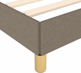 Rám postele bez matrací taupe 120x190 cm textil 3269642