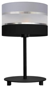 Helam | Stolní lampa HELEN 1xE27/60W/230V černá/šedá/stříbrná | HE1236