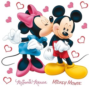 Samolepicí dekorace Minnie a Mickey, 30 x 30 cm