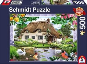 SCHMIDT Puzzle Romantická chalupa / 500 dílků / 48,1 x 34,1 cm