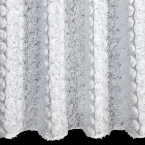 ZÁCLONA NA PÁSCE EVA MINGE ROSES6 140X270 CM BÍLÁ