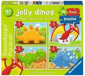 Ravensburger Moje první puzzle Veselí dinosauři 2/3/4/5 dílků / od 18