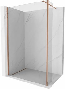 Mexen Kioto sprchová stěna Walk-in 100 x 40 cm, transparentní, růžové zlato - 800-100-212-60-00-040