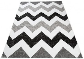 Kusový koberec moderní MAYA Z903E šedý bílý Rozměr: 140x200 cm