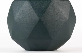 OnaDnes -20% Tmavě zelená kovová váza ZUIVER BLOOM 16 cm