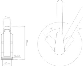 ALVEUS 1130435 - Dřezová baterie NINA 13,5 cm granit/béžová