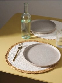 Sinsay - Kulatá pletená stolní podložka s lemem - béžová
