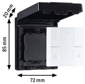 P 50137 Vypínač Smart Home Zigbee On/Off/Dimm venkovní černá - PAULMANN