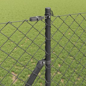 Oplocení na řetězcích se upevňuje na zem 25 x 1,4 m Šedá 3351119