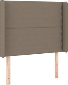 Box spring postel s matrací a LED taupe 90x200 cm textil 3138209