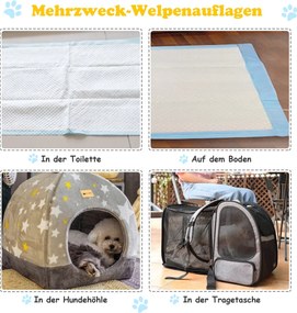 Costway Výcviková podložka pro psy puppy pad puppy hygienické podložky 150 kusů