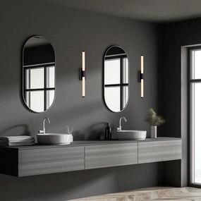 Rabalux Černé LED svítidlo nad zrcadlo Tilora 60cm 8W 75045