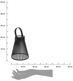 SOLÁRNÍ LAMPÁŠ KEIRA 15X18 CM ČERNÁ