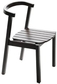 OnaDnes -20% Černá jasanová zahradní židle Poom Arc