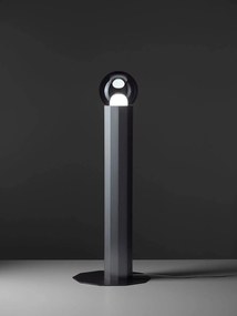 Designové stojací lampa Brokis Prisma large 800, PC1317 Povrch Montury: žlutý zinek pískovaný + matný lak, Barva skla: transparentní sklo, Povrchová úprava baldachýnu: žlutý zinek pískovaný + matný lak