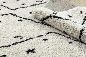Dywany Łuszczów, Kusový koberec Berber Tetuan B751 cream, 200x290, bílá, ložnice