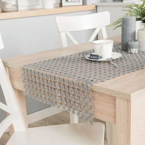 MARKIZETA Jasmínový guipure běhoun, šedý 005 s lurexem, velikost 40x140cm 061802/KSP/005/040140/1