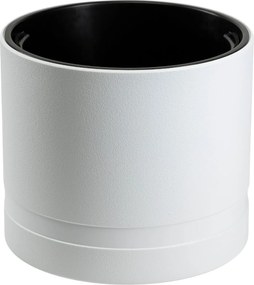 PLASTOVÝ KVĚTINÁČ LUNA CYLINDER 43,5X38 CM BÍLÁ
