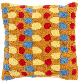 Villa Collection Polštář Styles 45 x 45 cm Brown/Red/Blue/Yellow