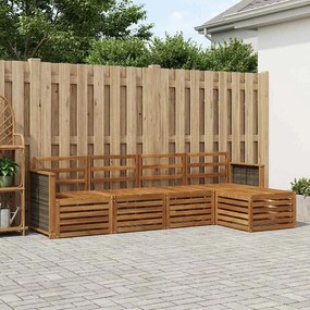 Venkovní pohovková souprava 5 ks Přírodní 3384225