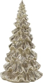 Elegantní vánoční champagne stromek se třpytkami Glitt Forest L - 13*25 cm