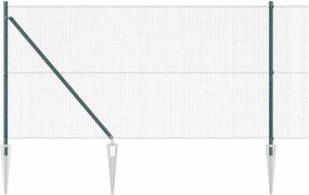 Svařované drátěné ploty s hroty 100 x 1 m Ocel potažená PVC 3352146