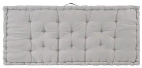 Poduška na nábytek z palet bavlna 120 x 80 x 10 cm šedá - Default Title