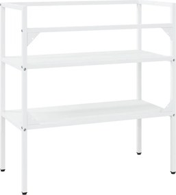 Koupelnový regál pod umyvadlo bílý 79 x 38 x 83 cm železo 338486