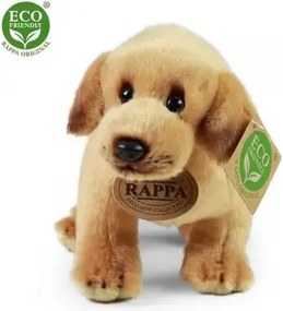 RAPPA Plyšový pes Labrador stojící 20 cm / ECO-FRIENDLY / od 0 měsíců