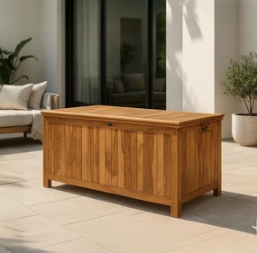 Teak zahradní úložný box Novena 140X77x63 – teaková