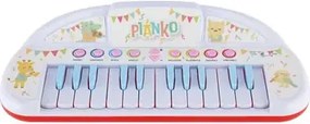 TEDDIES Piánko Zvířátka / Hudební hračka / plast / 35 cm / na baterie