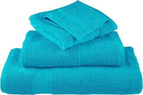 Premium ručníky SOLUND 2 ks tyrkysové 70 x 140 cm 600 g/m² 137452