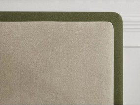 Zelená čalouněná čalouněná dvoulůžková postel s roštem 140x190 cm Mara – Bobochic Paris