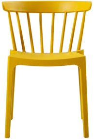 OnaDnes -20% Hoorns Žlutá plastová zahradní jídelní židle Marbel