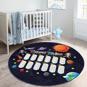 Černý dětský koberec ø 100 cm Comfort – Mila Home