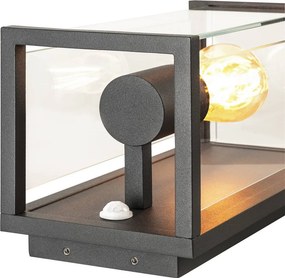 LA 1002402 QUADRULO SENSOR WL E27 venkovní nástěnné nástavbové svítidlo antracit, včetně senzoru - BIG WHITE (SLV)