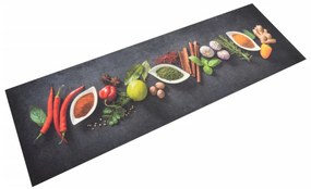 Kuchyňský koberec omyvatelný Koření 60 x 180 cm samet 136541